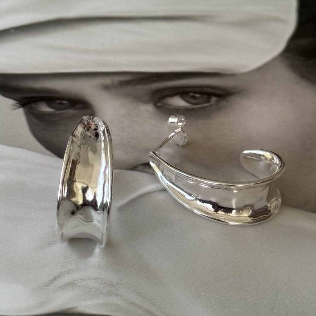 Aro Celeste Silver – Colección Brasil – 950 – 25 mm – 1 par – Joyas ...