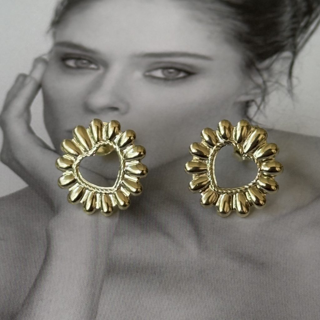 Aro Aurora Gold – Colección Brasil – 14 mm – 1 par – Joyas Clandestinas