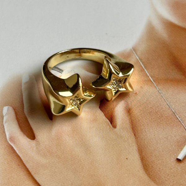 Anillo Stella Gold Ajustable Colección Gold Addict – Joyas Clandestinas